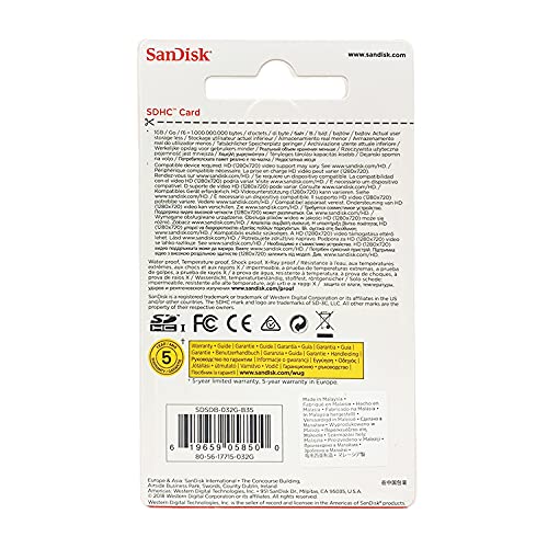 SanDisk 32GB Class 4 SDHC Flash Memory Card - Retail Package