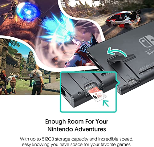 Silicon Power 256GB Micro SD Card U3 Nintendo-Switch Compatible, SDXC microsdxc High Speed MicroSD Memory Card with Adapter