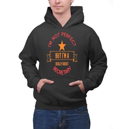 Inspirational Gift Funny Secretary Gift for Girls and Women - Humor on Men Women Gray Multicolor Pullover Hoodie