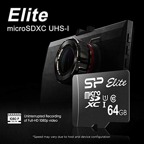 Silicon Power Elite 64GB microSDXC 3-Pack MicroSD Card with Adapter