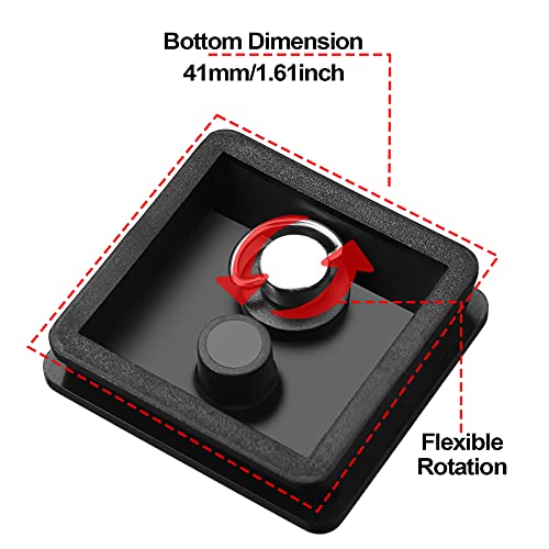 2 Pieces 41 mm QR Release Plate Camera Tripod Ball Head Quick Release Plate Replacement Compatible with Ambico V-0552 V-0554, Sunpak 7500 Pro 7500tm 7575, Kalimar Pro-tech V-40
