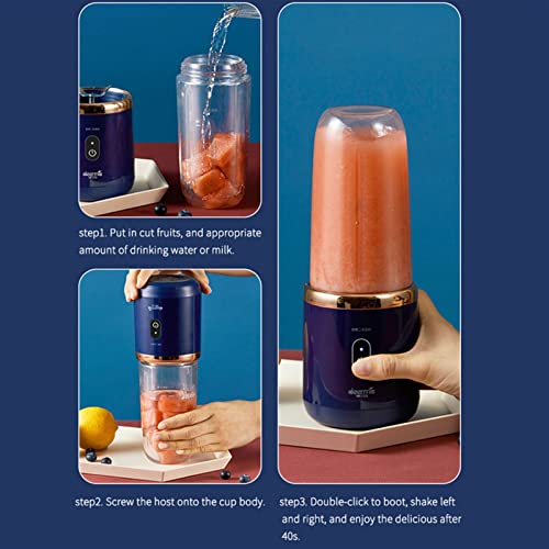 TANACC Portable Juice Blender Portable Juicer Blender Electric Fruit Juicer USB Charging Lemon Orange Fruit Juicing Cup Smoothie Blender Machine