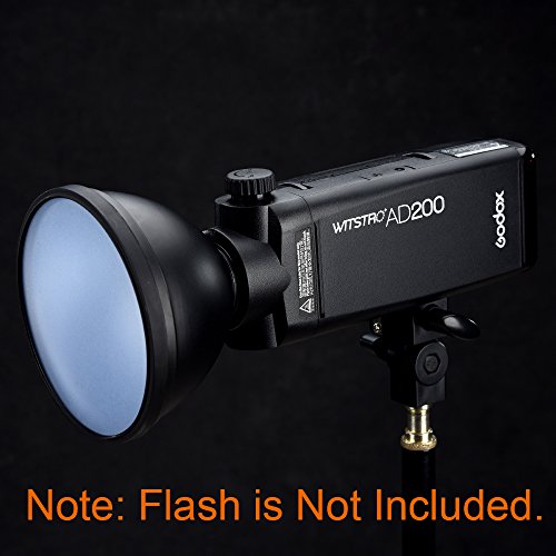 Godox AD-S2 Standard Reflector with Soft Diffuser for Godox AD200 Pro Godox AD200PRO Godox AD200 AD180 AD360 AD360II Flashes