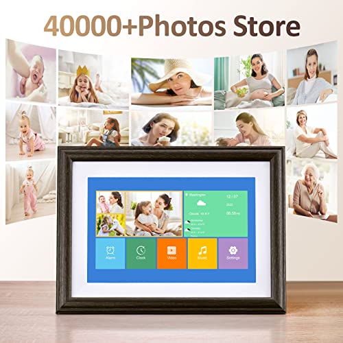Digital Picture Frame - 10.1 Inch WiFi Digital Photo FrameĀ IPS Touch Screen HD Display, Smart Cloud Photo Frame Share Videos and Photos Instantly by Email or App, 16GB Storage