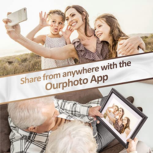 Digital Picture Frame - 10.1 Inch WiFi Digital Photo FrameĀ IPS Touch Screen HD Display, Smart Cloud Photo Frame Share Videos and Photos Instantly by Email or App, 16GB Storage