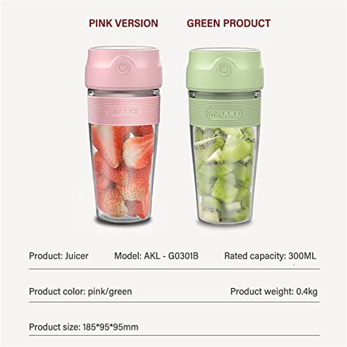 TANACC Portable Juice Blender Portable Mixer USB Electric Fruit Juicer Handheld Smoothie Maker Rechargeable Mini Food Processor Blender Bowl Juice Cup