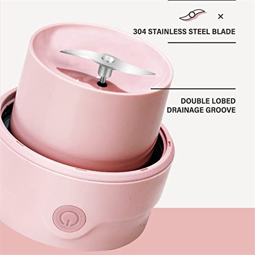 TANACC Portable Juice Blender Portable Mixer USB Electric Fruit Juicer Handheld Smoothie Maker Rechargeable Mini Food Processor Blender Bowl Juice Cup