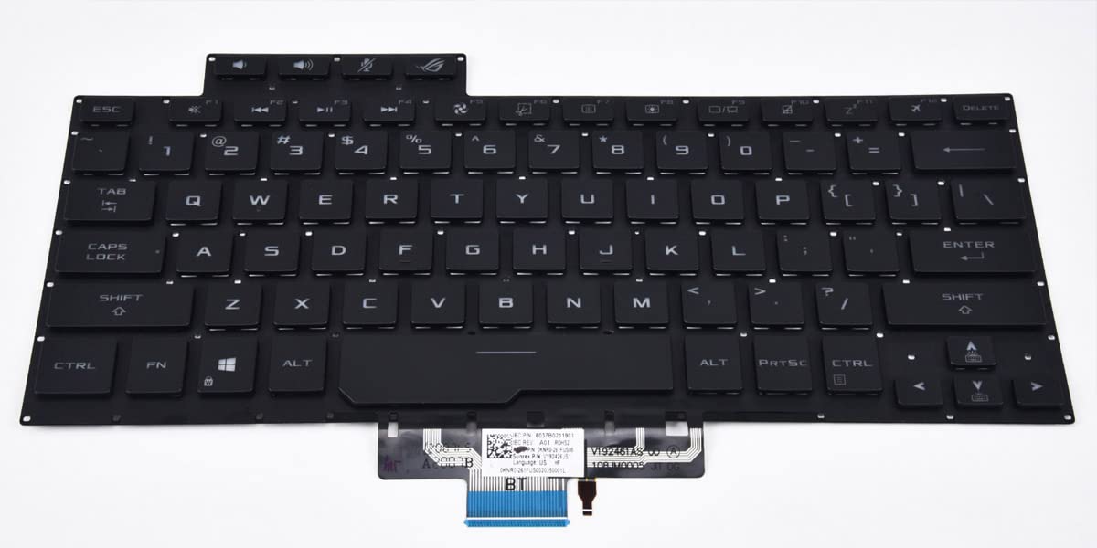 Replacement Keyboard for ASUS ROG Zephyrus G14 GA401 GA401I GA401IV GA401Q GA401QM GA401U Series Laptop, Zephyrus G14 Replacement Keyboad wih Backlit US Layout 8037B0169701