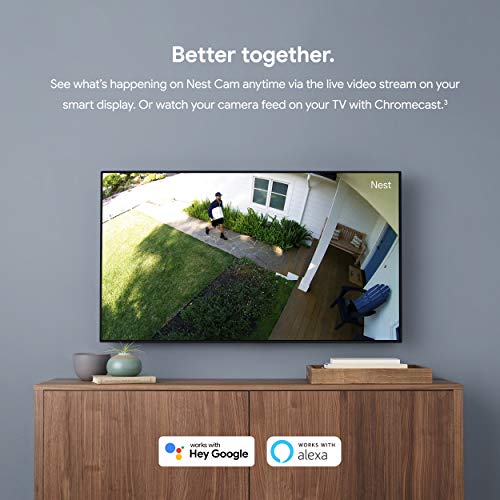 Google Nest Cam Outdoor 2-Pack - Weatherproof Outdoor Camera for Home Security - Surveillance Camera with Night Vision - Control with Your Phone (Renewed)