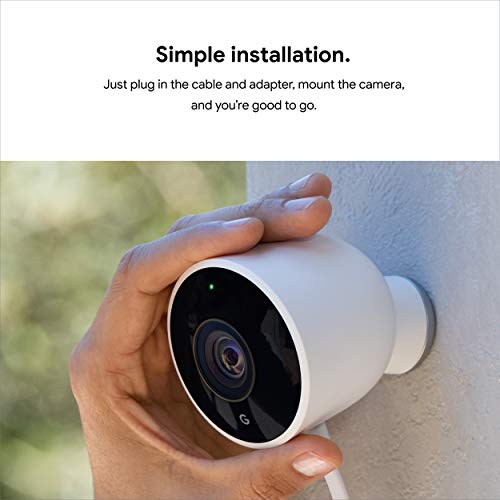 Google Nest Cam Outdoor 2-Pack - Weatherproof Outdoor Camera for Home Security - Surveillance Camera with Night Vision - Control with Your Phone (Renewed)