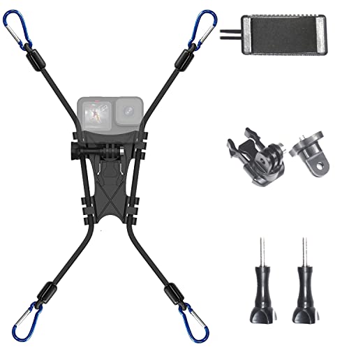 MEKNIC Net Chain Link Action Camera Fence Mount Compatible with GoPro Hero Cameras and Insta360 One X2,Smart Phones and Other Action Cameras for Softball Baseball Tennis Football Games Recording