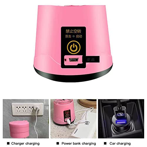 TANACC Portable Juice Blender Portable Electric Blender Cup Mini Juicer Mixer Fruit Veggie Quick Juicing Food Processor for Travel Sports Kitchen