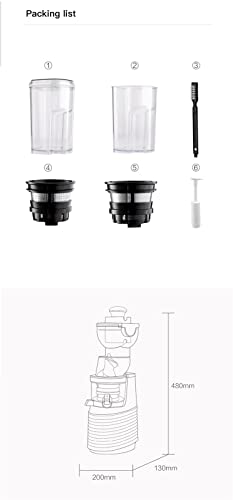 TANACC Portable Juice Blender Large caliber Electric Fruit Juicer Separation pomace juice Blender Machine Mixer vegetables food processor