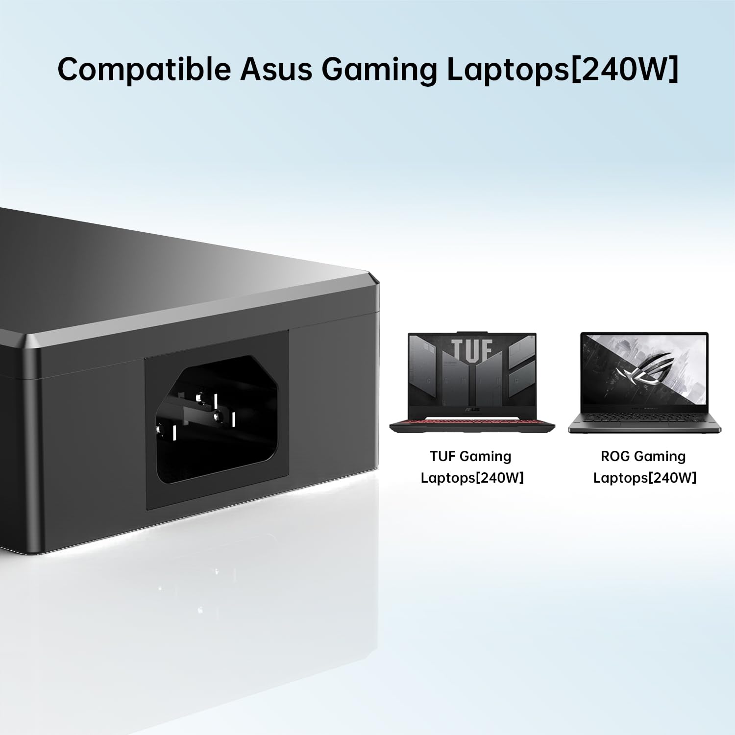240W Zephyrus Charger ADP-240EB B Fit for Asus Rog Zephyrus G14 G15 M16 G16 S15 S17, Rog Flow X16 GV601, Rog Strix Scar Charger, Asus 240W Charger