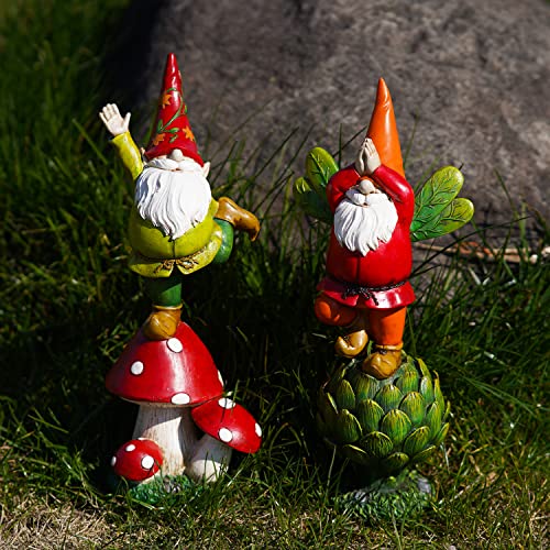 Topadorn Vegetable Garden Gnome Statue Decoration Statuary Gnomes Garden Decorations,Mushroom