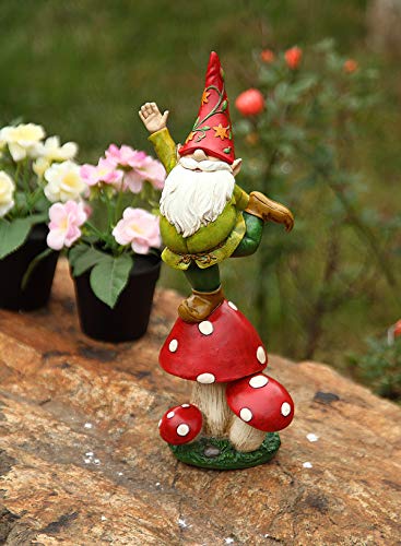 Topadorn Vegetable Garden Gnome Statue Decoration Statuary Gnomes Garden Decorations,Mushroom