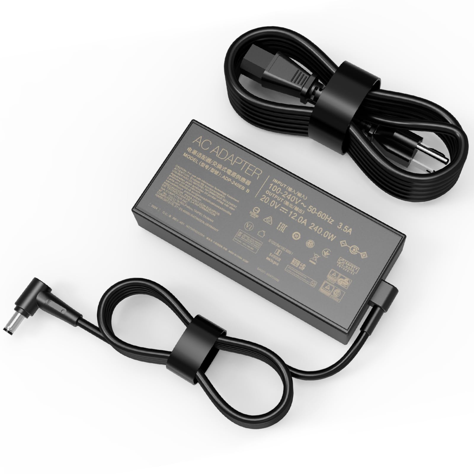 240W Zephyrus Charger ADP-240EB B Fit for Original ASUS ROG Zephyrus S15 S17 M15 M16 G14 G15 (2022 2023 2024) Gaming Laptop