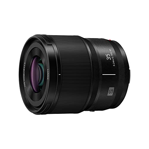 Panasonic LUMIX S Series Camera Lens, 35mm F1.8 L-Mount Interchangeable Lens for Mirrorless Full Frame Digital Cameras, S-S35