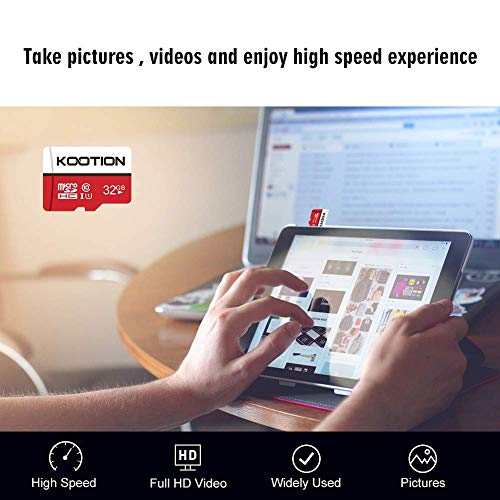 KOOTION 32GB Micro SD Card 2-Pack Class 10 Micro SDHC Card UHS-I Memory Card Ultra High Speed TF Card, C10, U1, 32 GB