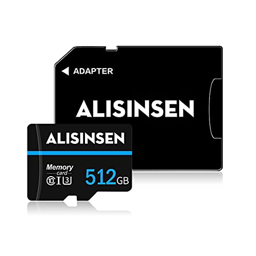 Micro SD Card 512GB Memory Card Class 10 512GB TF Card High Speed Compatible Computer Camera and Smartphone,TF Memory Card with a SD Card Adapter