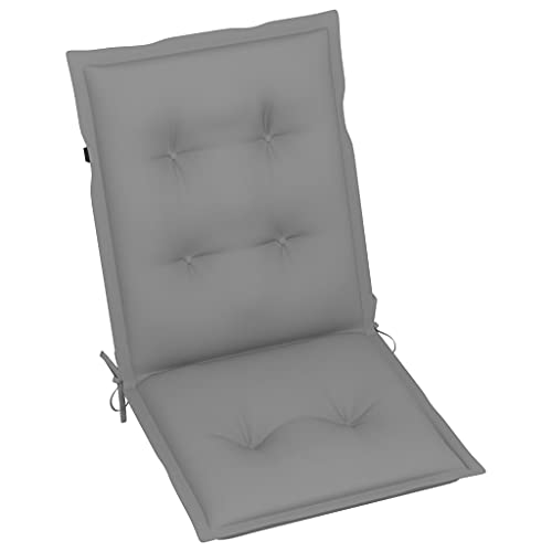QZZCED Garden Chair Cushions 4 pcs,Chair Pads for Dining Chairs,Dorm Chair Pads,Outdoor Couch Cushions Replacement,Lawn Chair Cushions,for Living Room Sofa Balcony Outdoor,Gray 39.4"x19.7"x2.8"