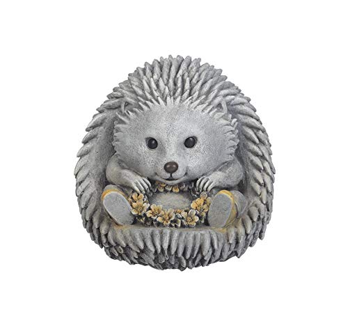 Roman Garden - Hedgehog in Rain Boots Statue, 7.5H, Pudgy Pals Collection, Resin and Stone, Decorative, Garden Gift, Home Outdoor Decor, Durable, Long Lasting