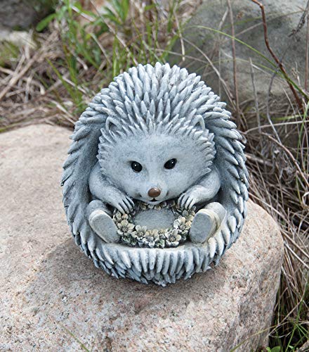 Roman Garden - Hedgehog in Rain Boots Statue, 7.5H, Pudgy Pals Collection, Resin and Stone, Decorative, Garden Gift, Home Outdoor Decor, Durable, Long Lasting