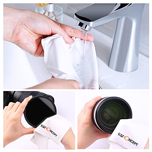 K&F Concept 77mm Variable ND2-ND400 ND Lens Filter (1-9 Stops) for Camera Lens, Adjustable Neutral Density Filter with Microfiber Cleaning Cloth (B-Series)