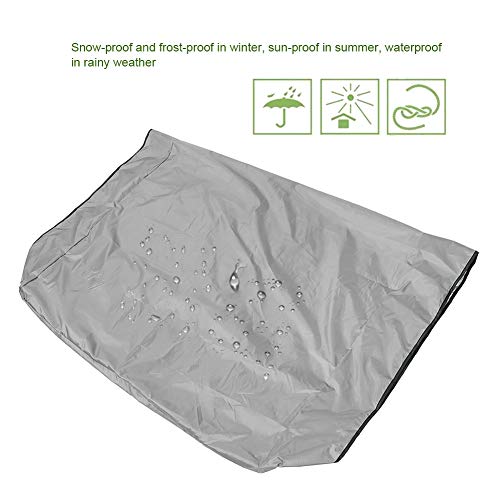 BORDSTRACT Replacement Canopy, Swing Chair Canopy Replacement Swing Canopy Cover Waterproof Garden Swing Chair Canopy Cover for Outdoor Patio Garden Poolside Balcony(Grey)
