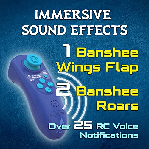 Zing Avatar Banshee - Remote Control Flying Smart Mini Drone-Tech Toy with Sounds - Great Starter RC Toy for Boys and Girls (Deluxe - Blue)