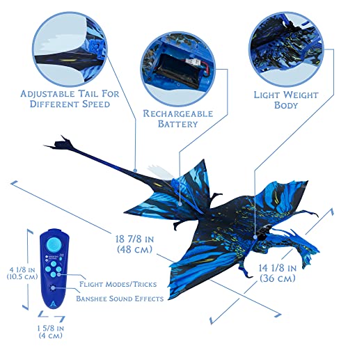 Zing Avatar Banshee - Remote Control Flying Smart Mini Drone-Tech Toy with Sounds - Great Starter RC Toy for Boys and Girls (Deluxe - Blue)