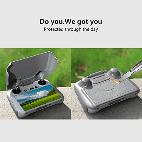 Mini 3 Pro Sun Hood 2-Level Sunshade for DJI Mini 3 Pro RC Remote Controller Full Screen Protection Accessories