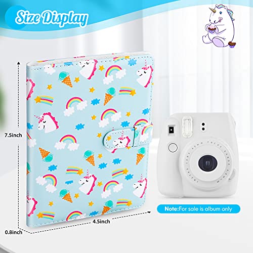 Ablus 128 Pockets Mini Photo Album for Fujifilm Instax Mini Camera, Polaroid Snap, Z2300, SocialMatic Instant Cameras & Zip Instant Printer (Unicorn)