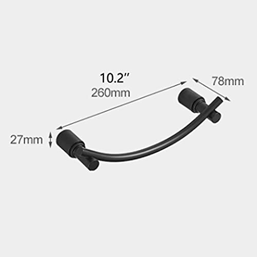 SilteD Towel Holder 10 Inches Hand Towel Holder Bathroom Towel Bar Towel Rack Towel Hanger Stainless Steel Wall Mount Bathroom Accessories Towel Rack/Black