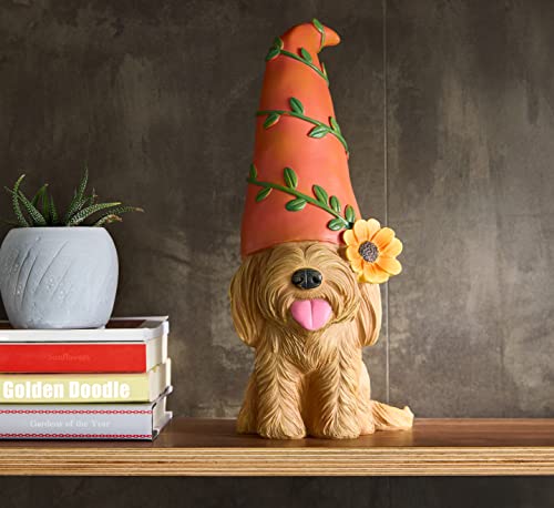 Original Doodle Gnome - Garden Gnomes Outdoor Dog Statue, Garden Décor, Cute Garden Sculptures & Statues