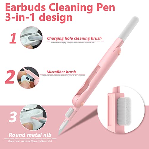 9-in-1 Cleaner Kit for Laptop Screen Keyboard Airpod,Portable Cleaning Pen Brush Tool for Electronics/Earbud/Phone/Laptop/Bluetooth/iPad/Earphones/Computer/Camera (5ml Screens Cleaners Spray)