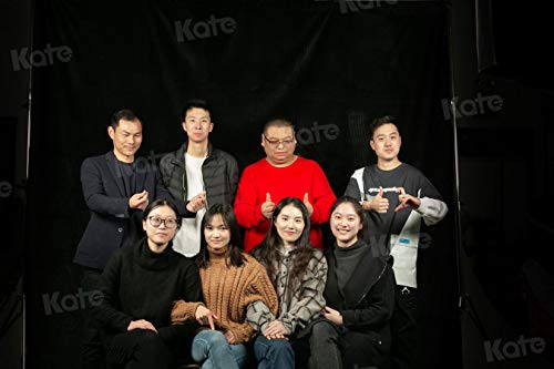 Kate 6ft×9ft Solid Black Backdrop Portrait Background for Photography Studio