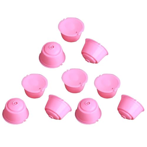 Set Of 10 Refillable Coffee Reusable Coffee Permanent Coffee Holder Compatible For Coffee Machine 12 Colors Coffee Filters 10 Cup For Home