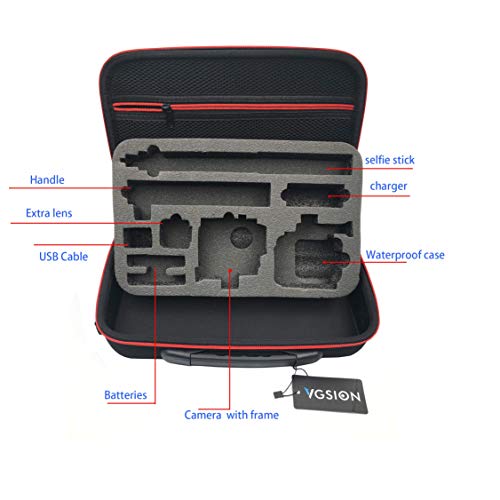 vgsion Carrying Case Hard Shell Bag for Insta360 One RS and One R Twin Edition / 4K Edition / 1-Inch Wide Lens Edition