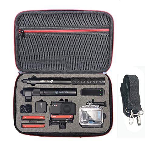 vgsion Carrying Case Hard Shell Bag for Insta360 One RS and One R Twin Edition / 4K Edition / 1-Inch Wide Lens Edition