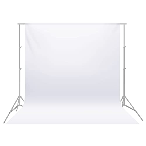 Neewer 6x9 feet/1.8x2.8 Meters Photo Studio 100 Percent Pure Polyester Collapsible Backdrop Background for Photography, Video and Television (Background Only) - White