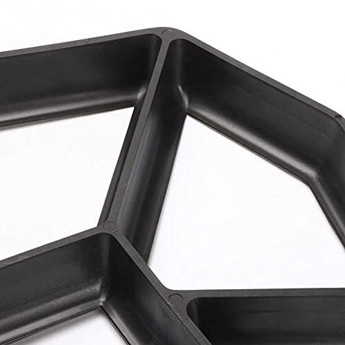 Concrete Molds and Forms, 4 Pack Reusable Pathmate Stone Moldings DIY Paving Pavement Walk Maker Irregular Stepping Stone Paver Walkways Cement Molds for Patio, Lawn & Garden, 13.8x13.8x1.4 inch