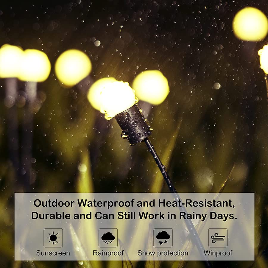 ANTQUE 10 Pack Solar Powered Garden Lights Outdoor, New Upgrade Swaying Starburst Solar Garden Lights, Vibrant Garden Lights Waterproof Solar Outdoor Lights, Yard Patio Pathway Decoration
