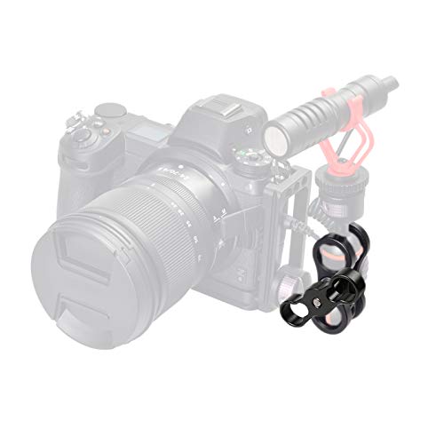 WLPREOE 2 PCS x 1" Inch Aluminum Standard Long Ball Clamp Mount for Underwater Diving Light Arm System,Work with Ram Mounts