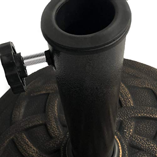 BACKYARD EXPRESSIONS PATIO · HOME · GARDEN 911449 2022 22 Lbs Backyard Expressions Patio Umbrella Base-22 lbs-Heavy Duty-Bronze