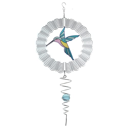 UOUDIO Metal 3D Wind Spinner SuitďźIndoor Outdoor Garden Decoration, Glass Ball Decoration Crafts Ornaments