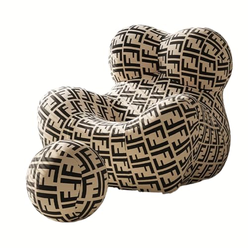 ESRADA Accent Sofa Chair Single Sofa Chair,Mother's Arms Lazy Sofa Chair Upholstered Lazy Chair with Ottoman,Integrated High Resilience Sponge Lazy Sofa Chair C-46 * 39inch
