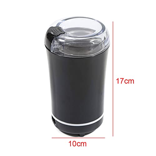 Xuthusman 110V Electric Coffee Bean Grinder Nut Seed Herb Grind Spice Crusher Mill Blender Mini 150W (Dark Reddish Purple)