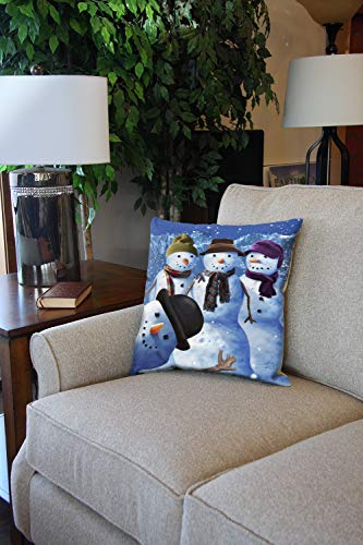 Toland Home Garden Snowman Photobomb 18 x 18 Inch Indoor, Pillow, Case (2-Pack)