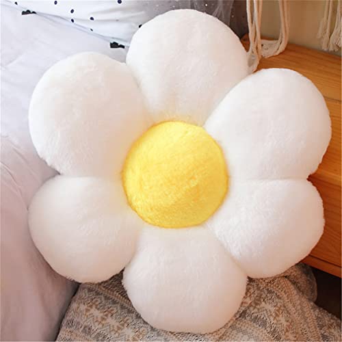AZCHEN Flower Pillow Patio Furniture Cushions Standard Throw Pillow Home Chair Cushion Decorative Pillow Cushion (19.6inch, Beige)